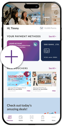 How to activate and top up Liquid Account via Changi Pay?